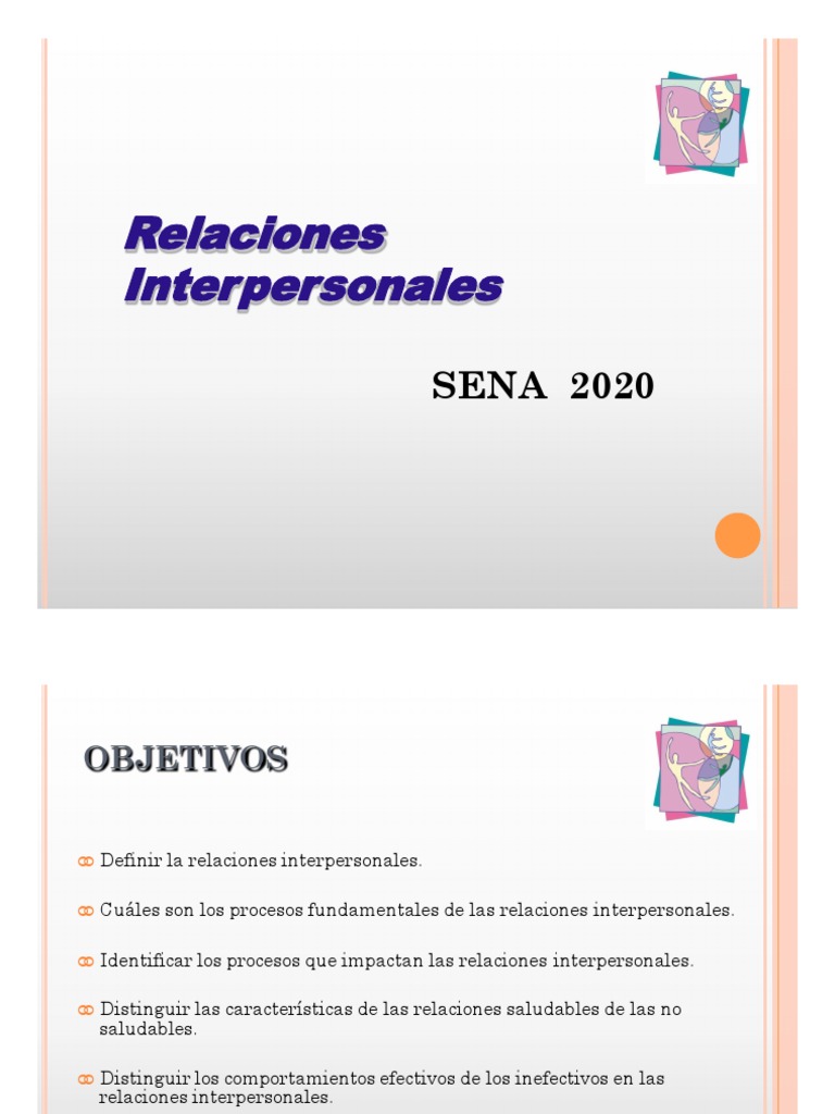 DIAPOSITIVAS - Relaciones-Interpersonales PDF | PDF | Las emociones ...