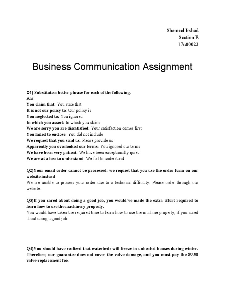Assignment 3 Final | PDF | Sentence (Linguistics)