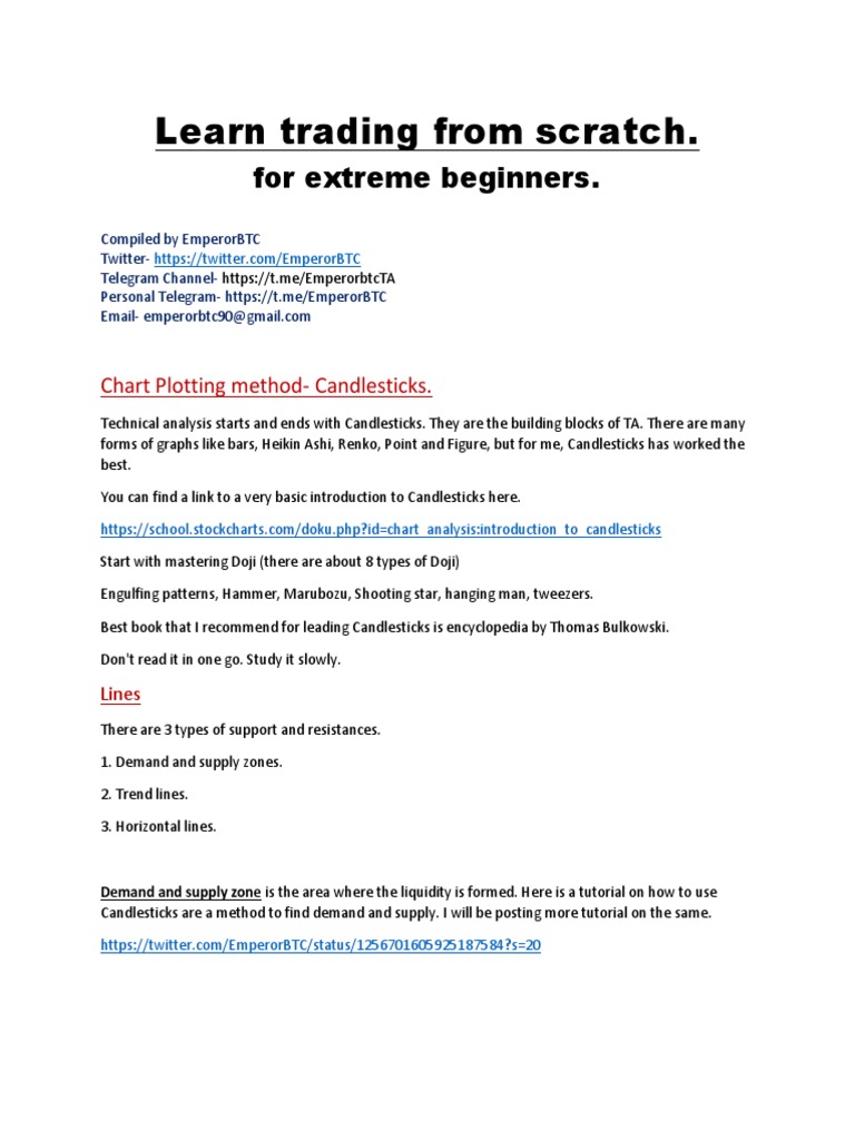 Learn Trading For Beginners | PDF | Technical Analysis | Moving Average