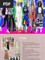 Fashion Timeline: 1900-2000 | PDF | Dress | Skirt
