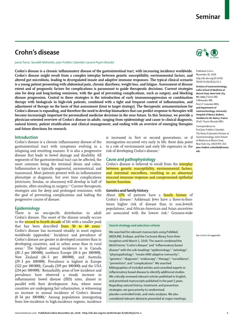 Seminar: Joana Torres, Saurabh Mehandru, Jean-Frédéric Colombel ...