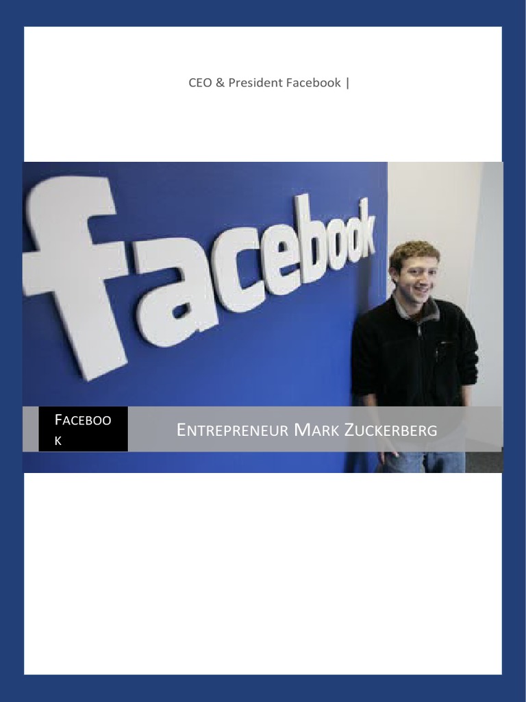Mark Zuckerberg | PDF | Mark Zuckerberg | Facebook