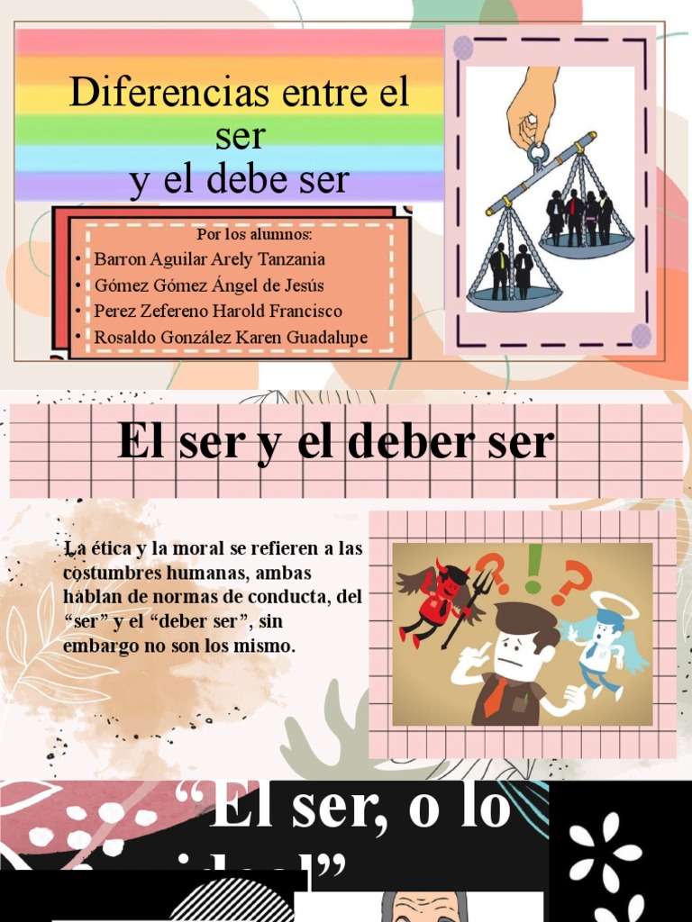 El Ser y El Deber Ser | PDF | Moralidad | Conceptos psicologicos