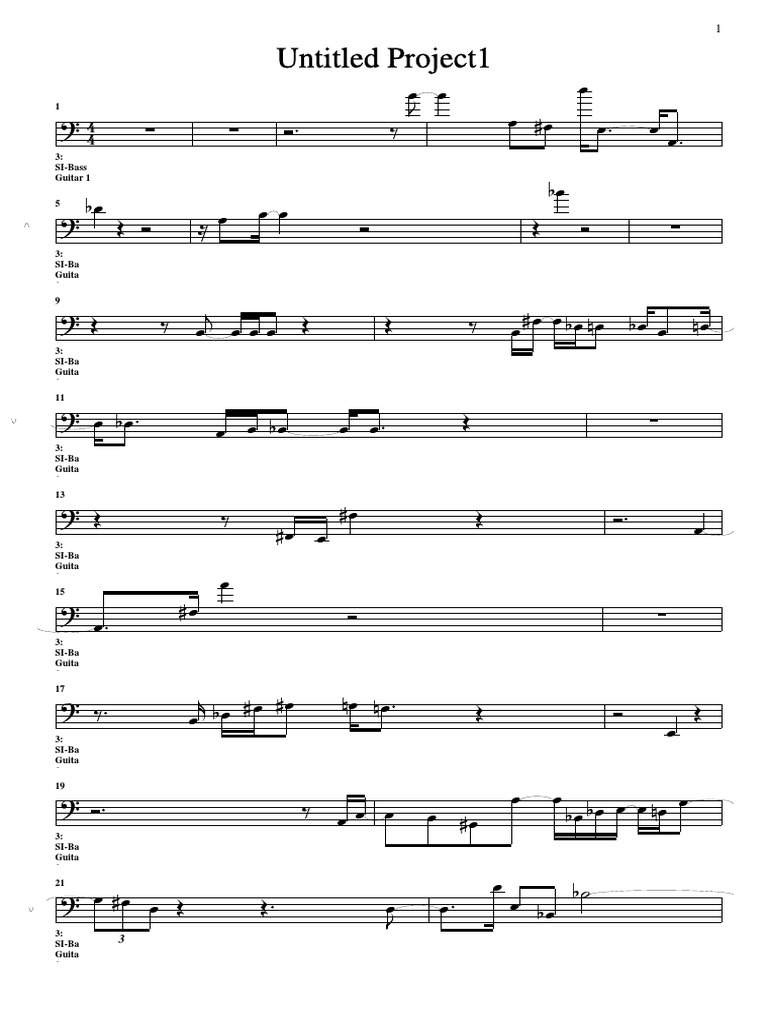 Spain Bass Solo | PDF | Guitars | Guitar Family Instruments