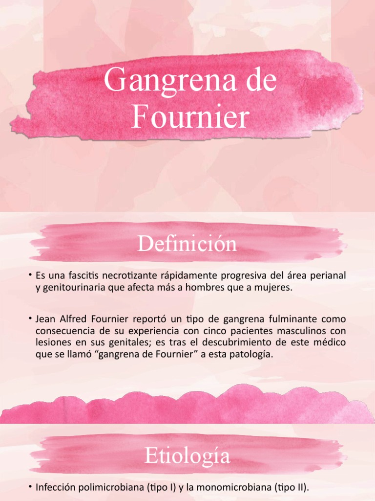 Gangrena de Fournier: Definición y Tratamiento | PDF | Salud pública | Rtt