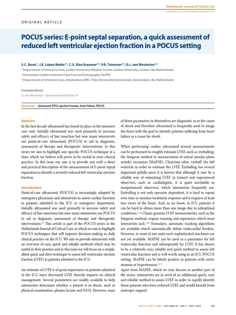 EPSS | PDF | Diastole | Heart Valve