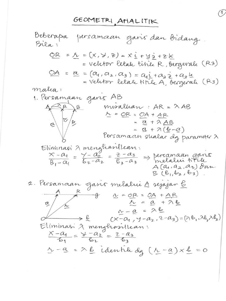 Geometri Analitik | PDF