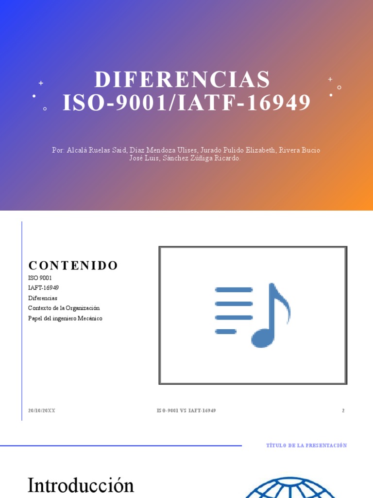 ISO-9001 Vs IAFT-16949 | PDF | Sistema de manejo de calidad | Calidad ...