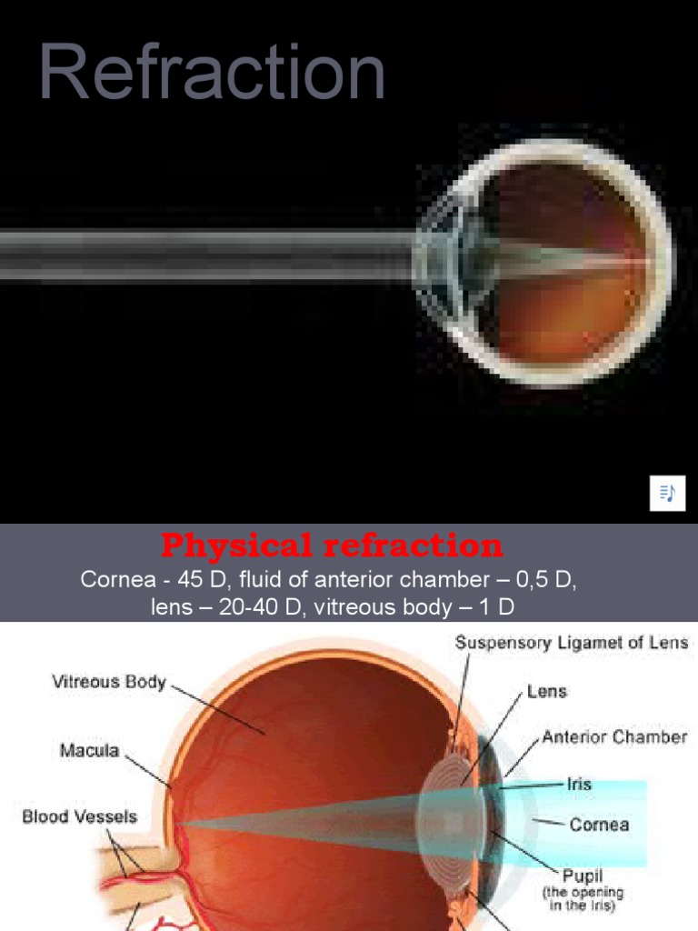 Lecture 1 Refraction - v1 | PDF | Eye | Atomic