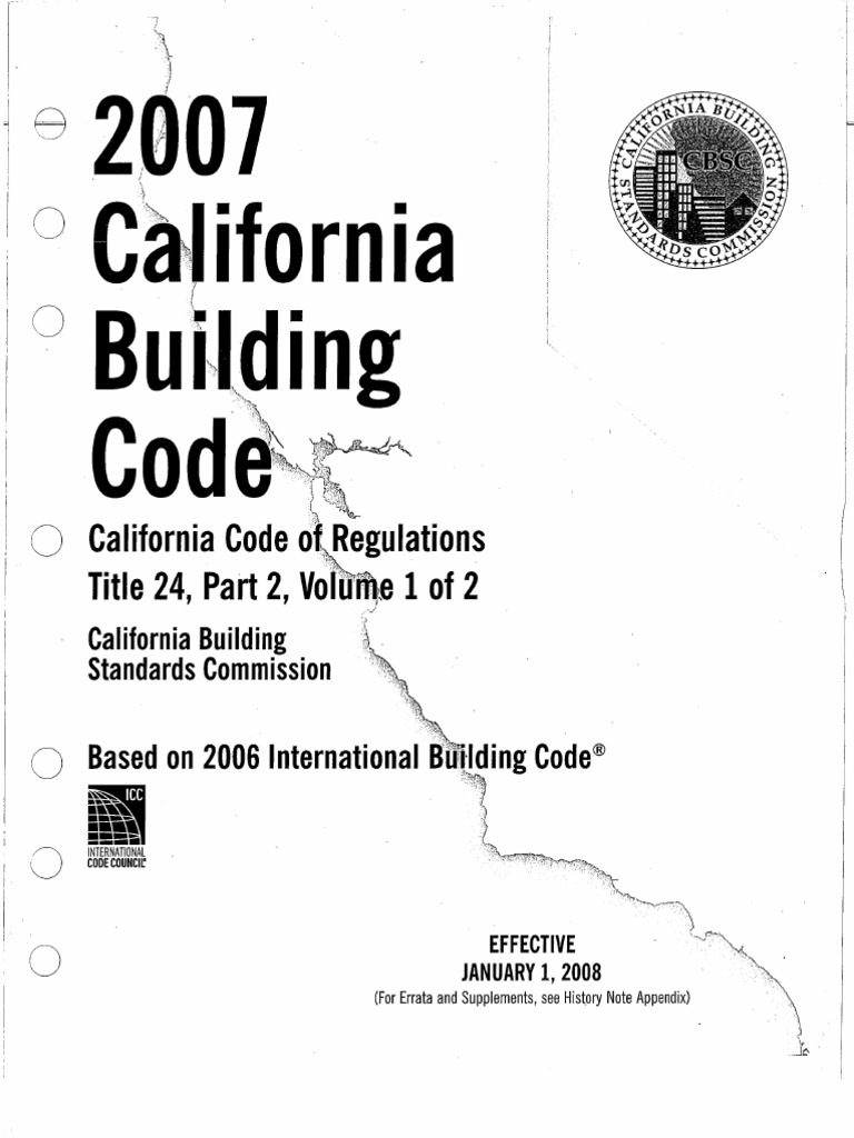 C' Ifornia: California Code Ol, Regulations | PDF | Structural Load | Wall