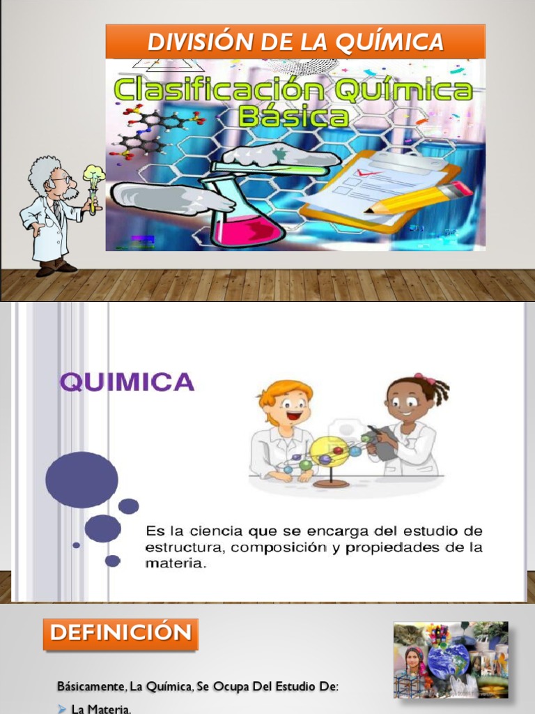 Division de La Química PDF | PDF | Sustancias químicas | Química Inorgánica