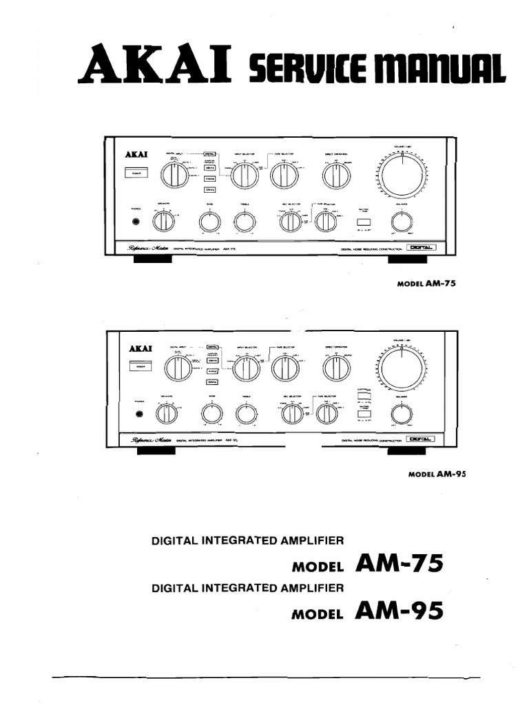 Akai AM 75 Service Manual PDF | PDF | Computers