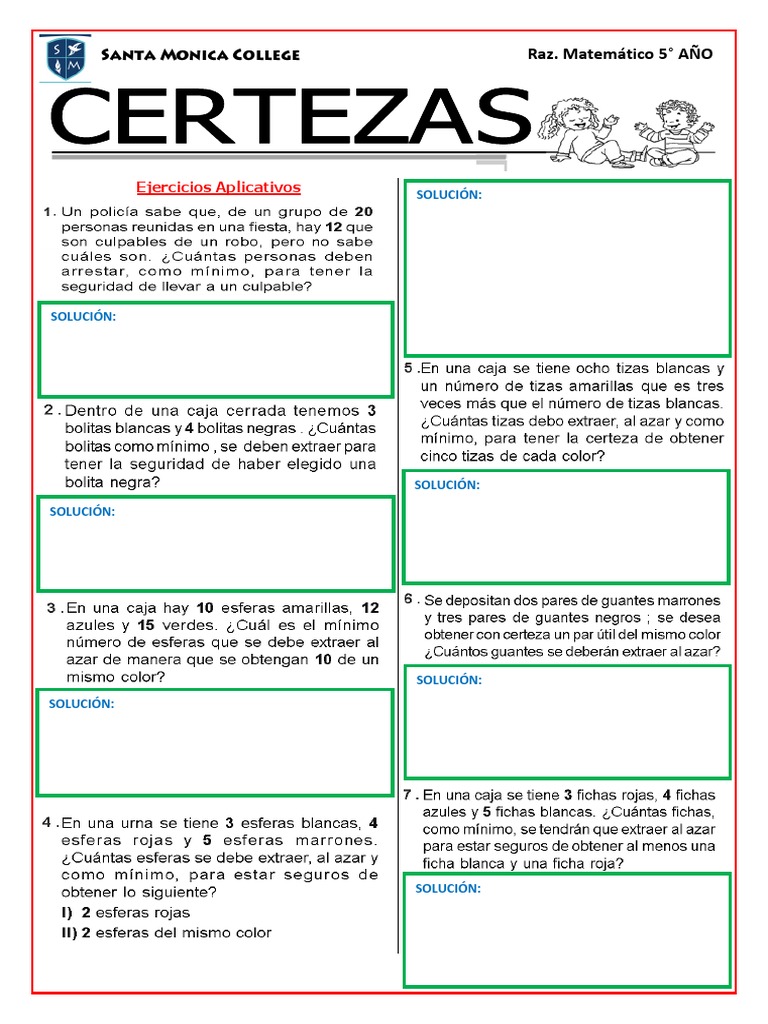 Certezas de 5to Sec (RM) | PDF