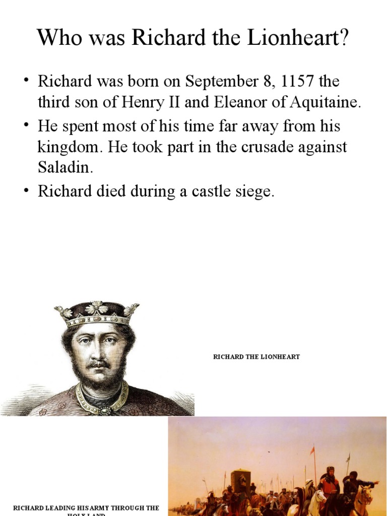 Who Was Richard The Lionheart | PDF | History