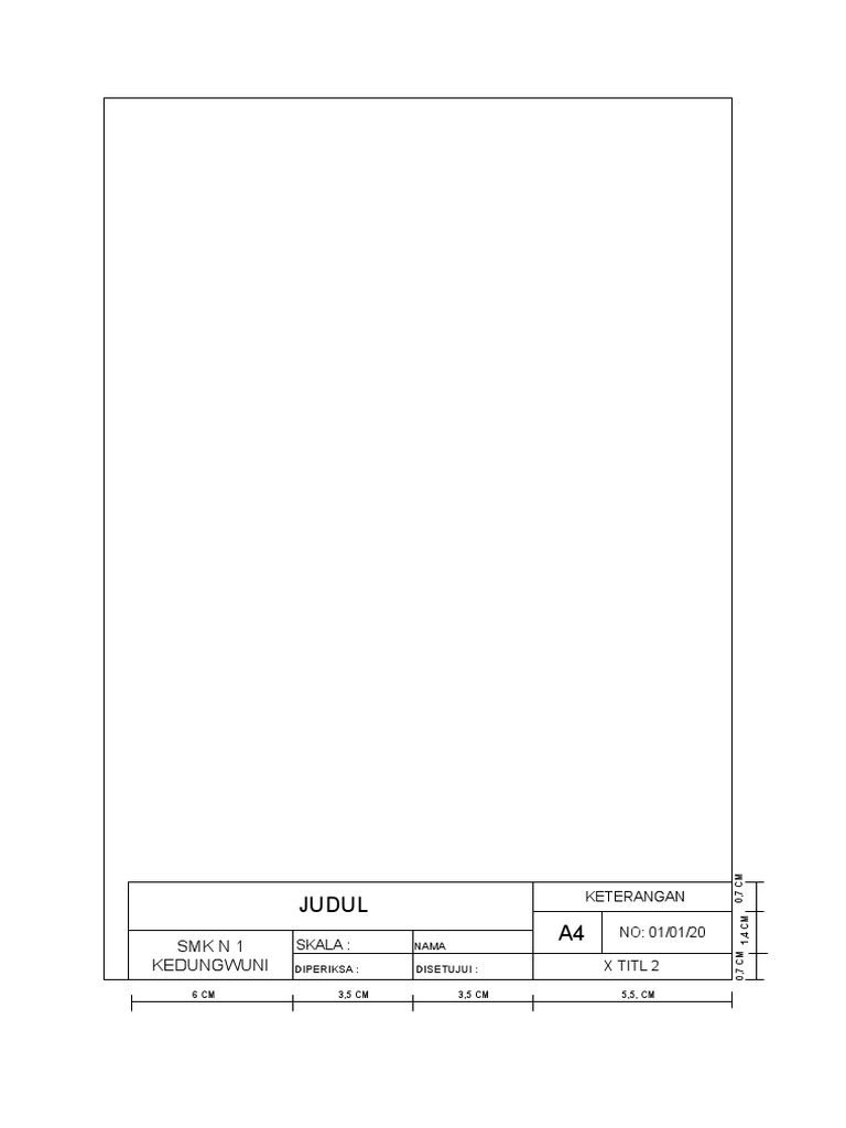 Ukuran dan Format Etiket A4 | PDF