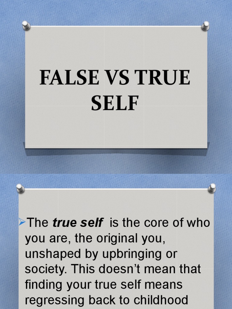 False VS True Self | PDF | Self-Improvement | Wellness