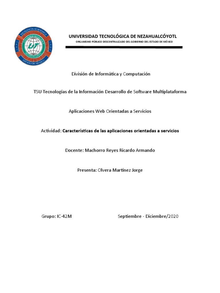 Aplicaciones Orientadas A Servicios | PDF