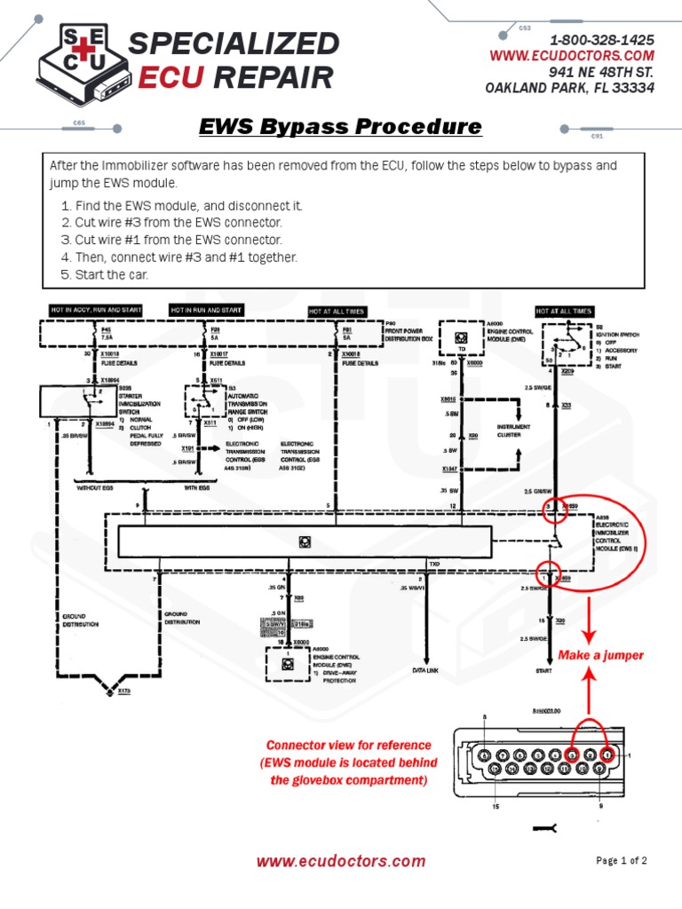 Specialized Repair: EWS Bypass Procedure | PDF