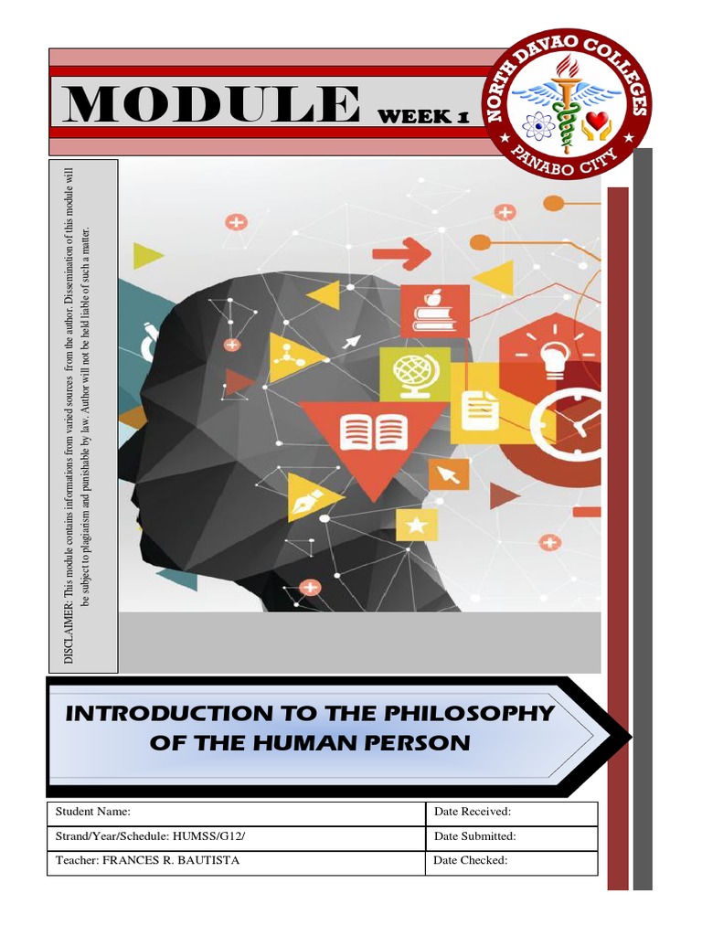 Introduction To The Philosophy of The Human Person: Week 1 | PDF ...