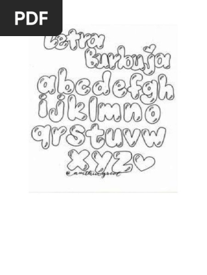 Bonitas Letras De Burbuja