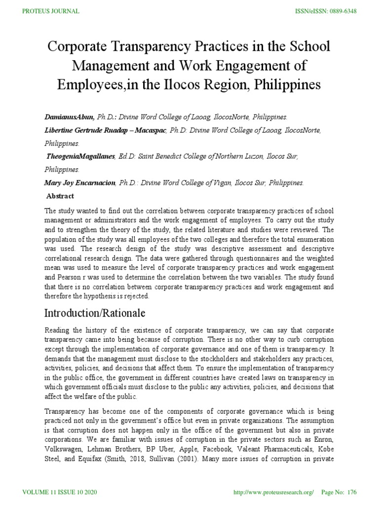 Proteus Published Paper 2 | PDF | Transparency (Behavior) | International Standard Serial Number