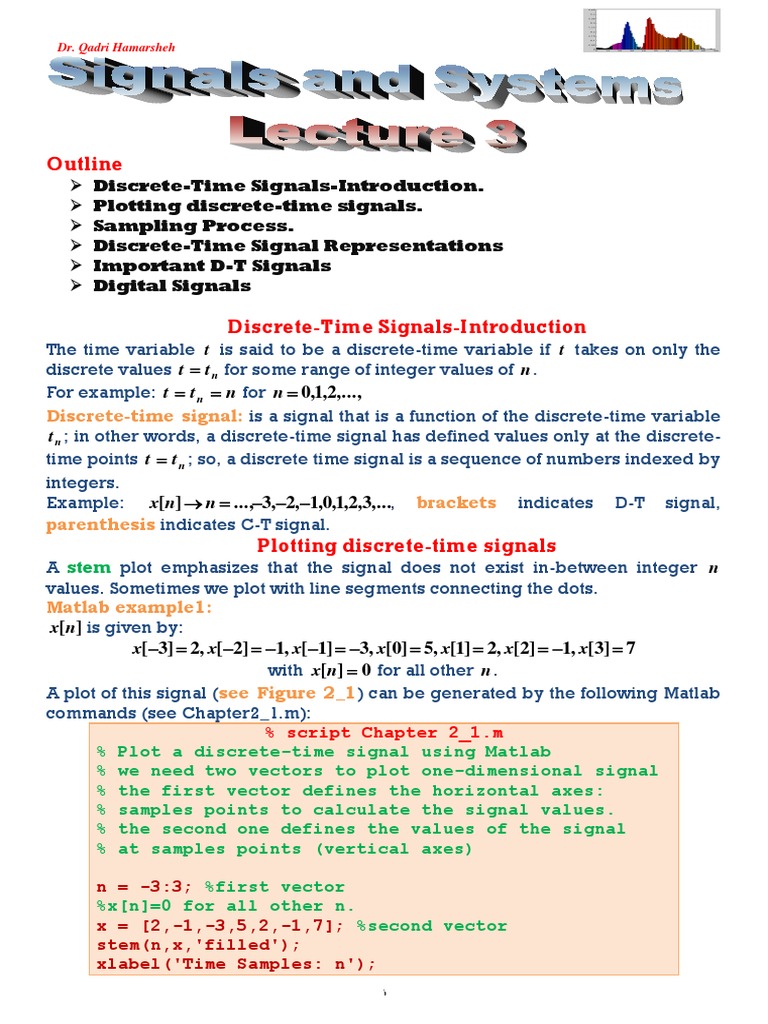 DSP Module 3 | PDF | Discrete Time And Continuous Time | Sampling ...
