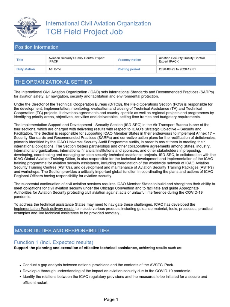 Aviation Security Quality Control Expert IPACK PDF | PDF | Airport ...