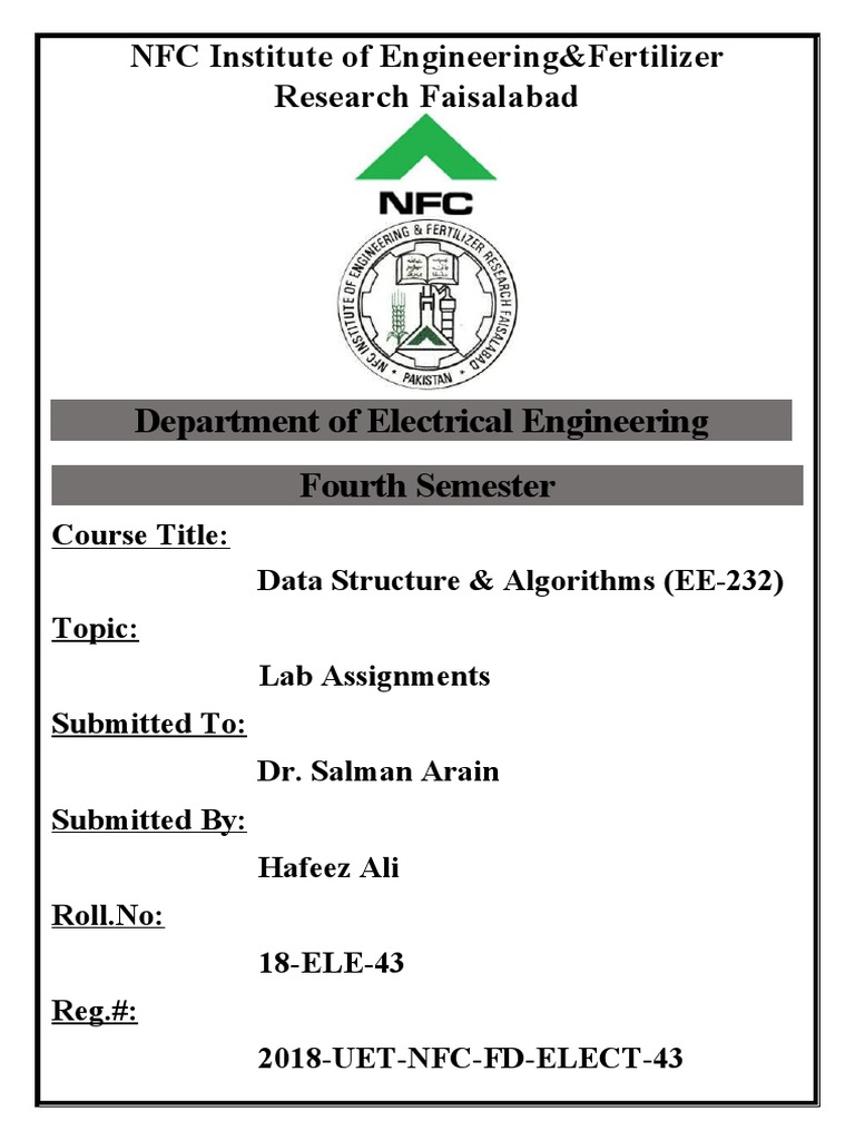 DSA Reg#43 Lab5 | PDF | Theoretical Computer Science | Algorithms And Data Structures