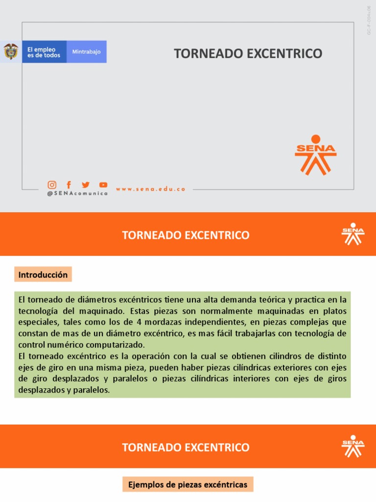Torneado Excentrico | PDF | Tornillo | Herramientas