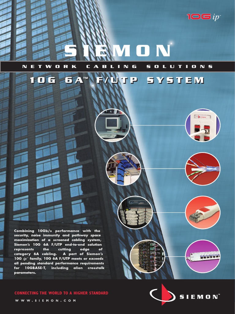 9a6l4 A5 Vi 1000 Cable Futp Siemon | PDF | Electrical Connector ...