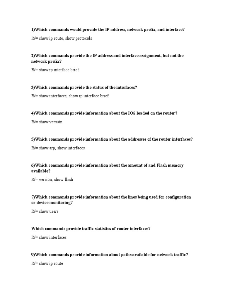 11.3.3.3 Packet Tracer - Using Show Commands | PDF