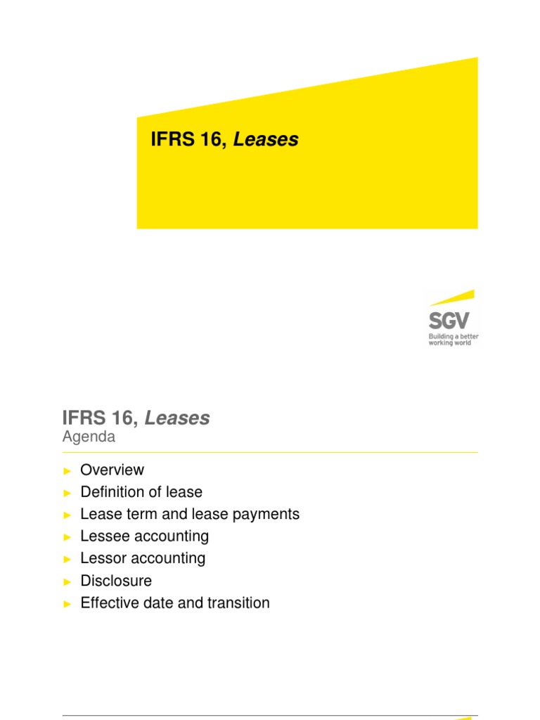 Day 4.1 IFRS 16 - PDF Version PDF | PDF | Lease | International ...