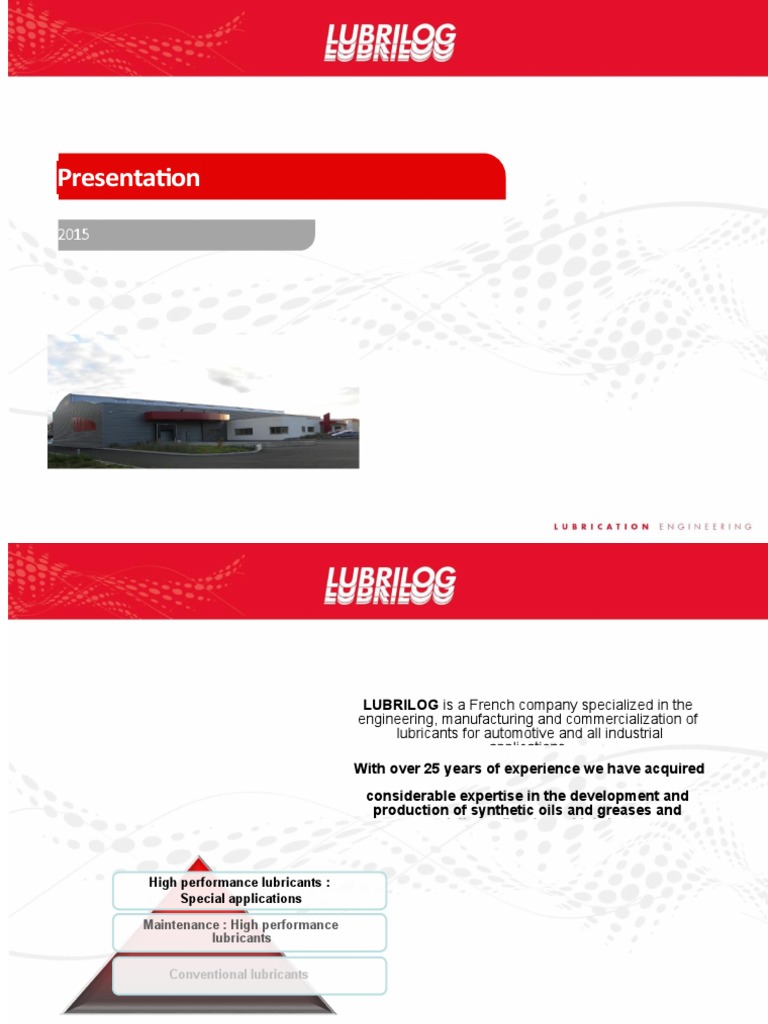 Presentasi Lubrilog Biasa | PDF | Lubricant | Petroleum