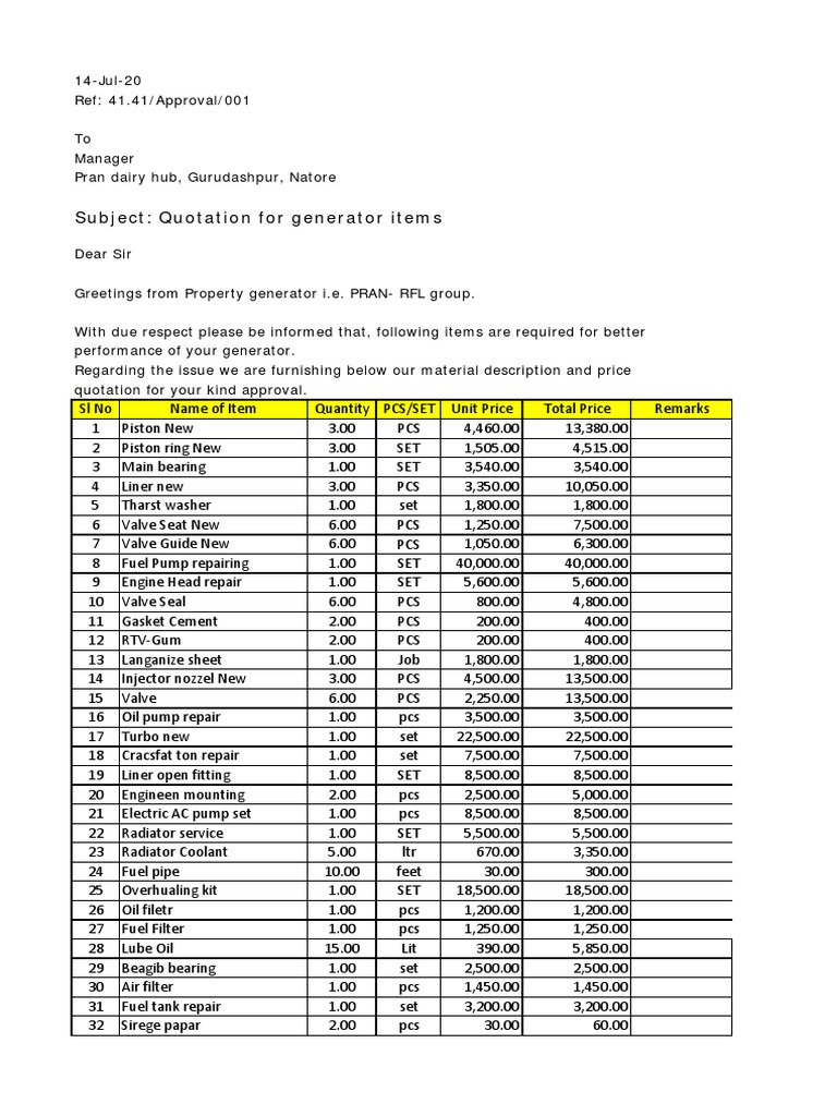 60 KVA DG Perkins, Pran Dairy Hub | PDF | Engine Technology | Machines