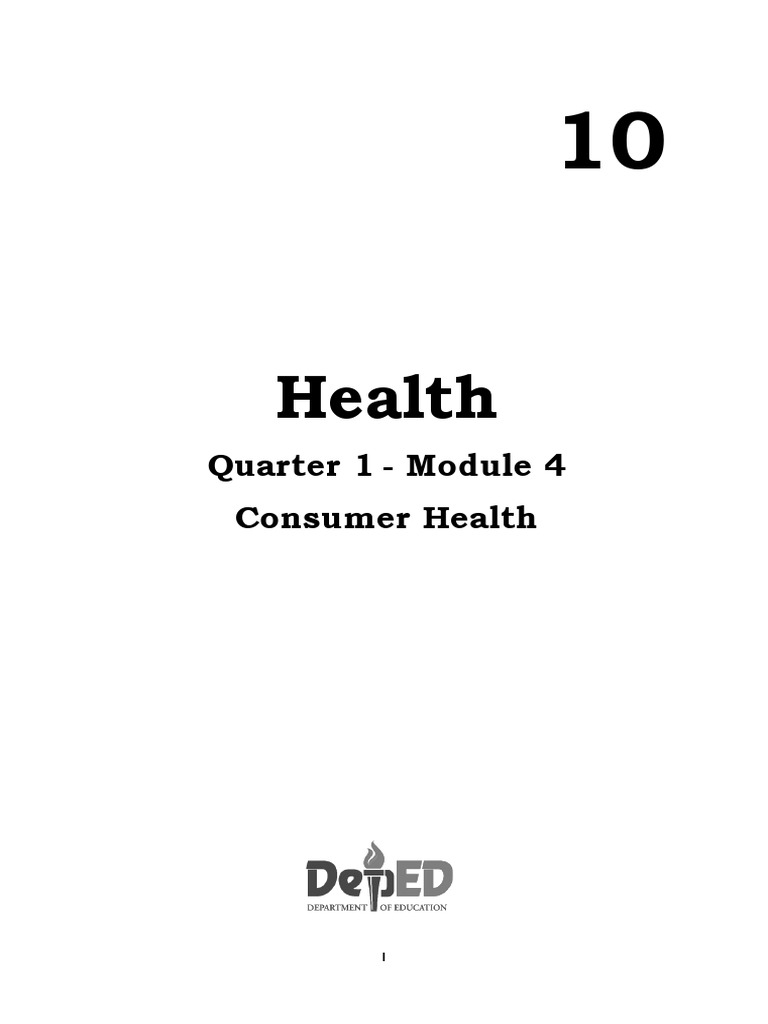 4.-Health 10 Q1 Module 4 | PDF | Health Professional | Health Care