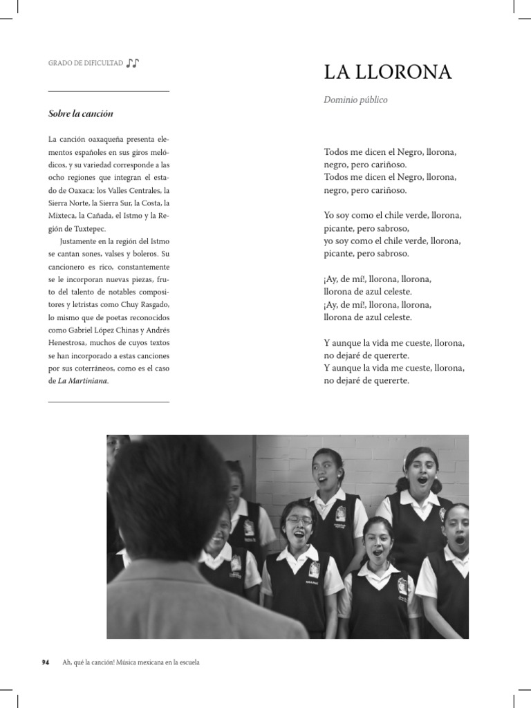 La Llorona: Canción y Legado Cultural | PDF | Naturaleza