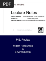 PE Civil Water Resources and Environmental Practice Exam - Sample | PDF ...