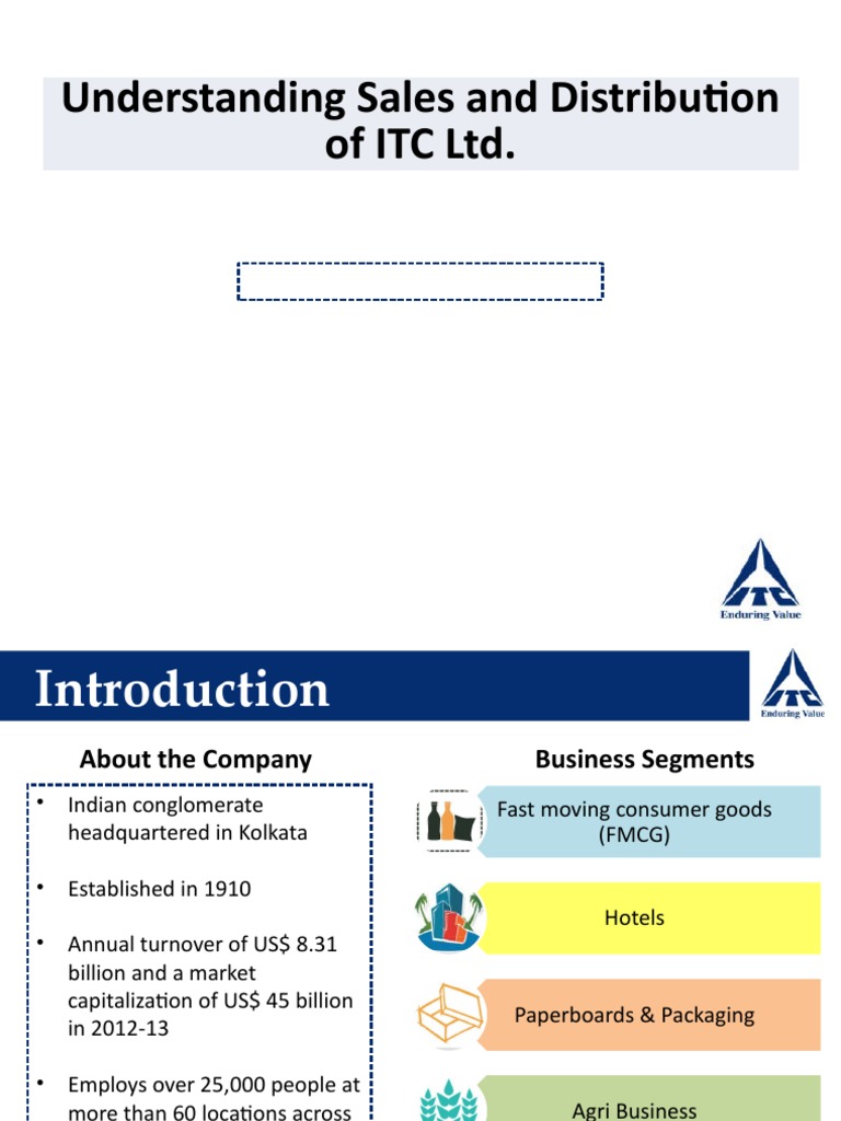 ITC Ltd. Sales & Distribution Overview | PDF | Retail | Microeconomics