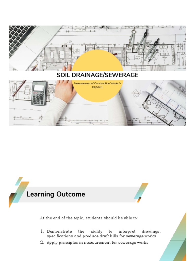 Soil Drainage/Sewerage: Measurement of Construction Works V BQS601 ...