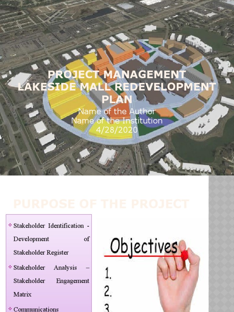 Project Management Lakeside Mall Redevelopment Plan: Name of The Author ...
