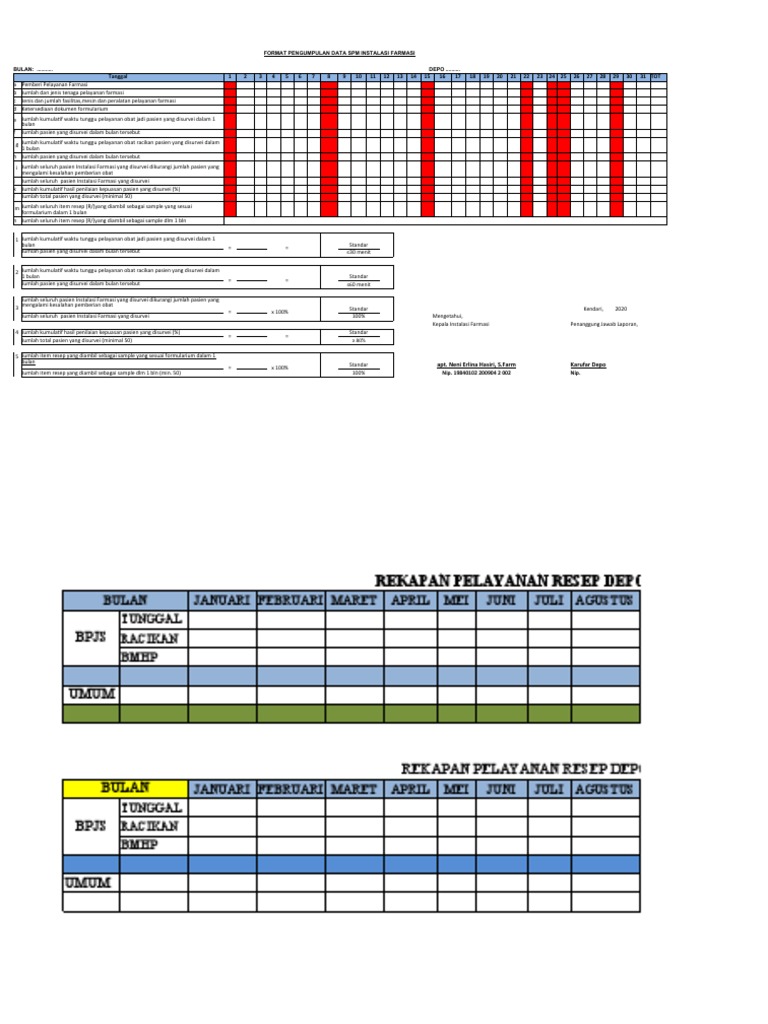 FORM SPM Dan Rekap Resep | PDF