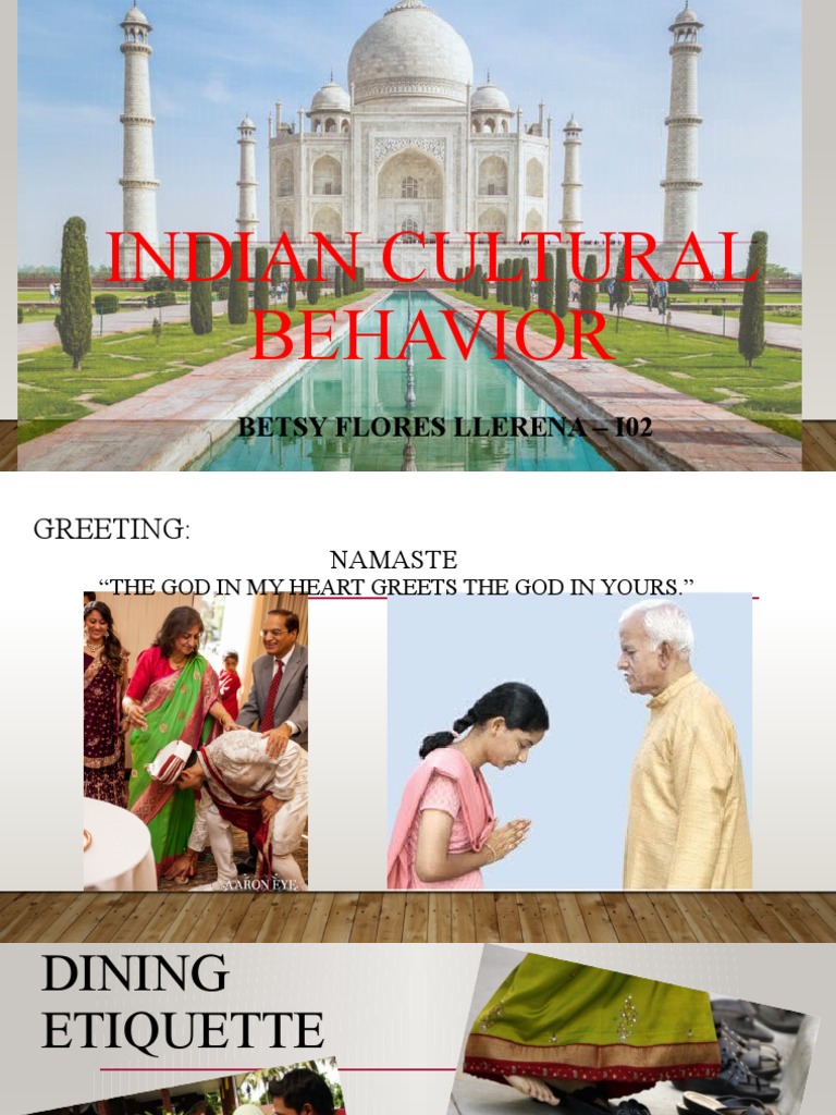 Indian Cultural Behavior Guide | PDF