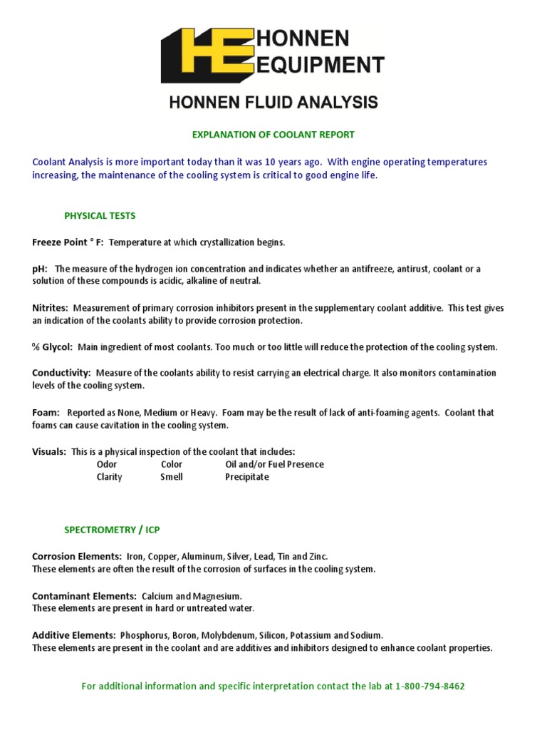 Explanation Of Coolant Pdf