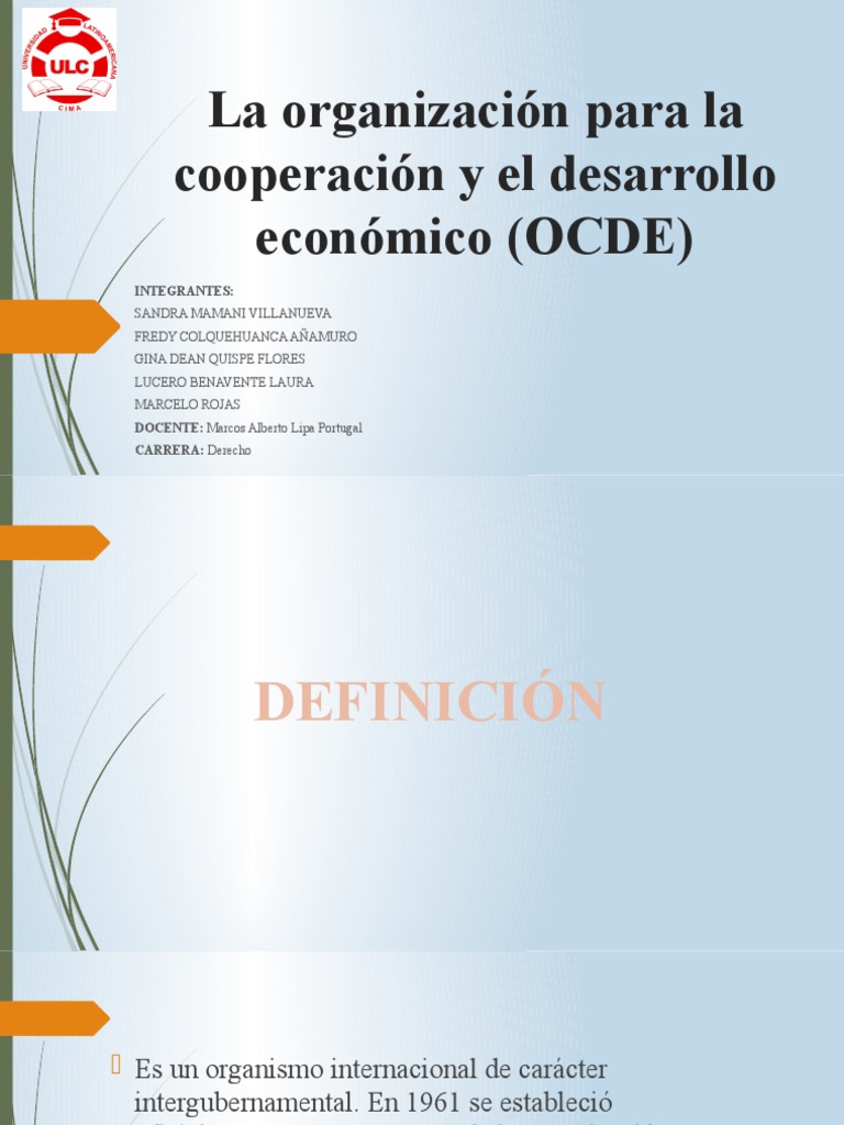 Definición y Estructura de la OCDE | PDF | Perú | America latina