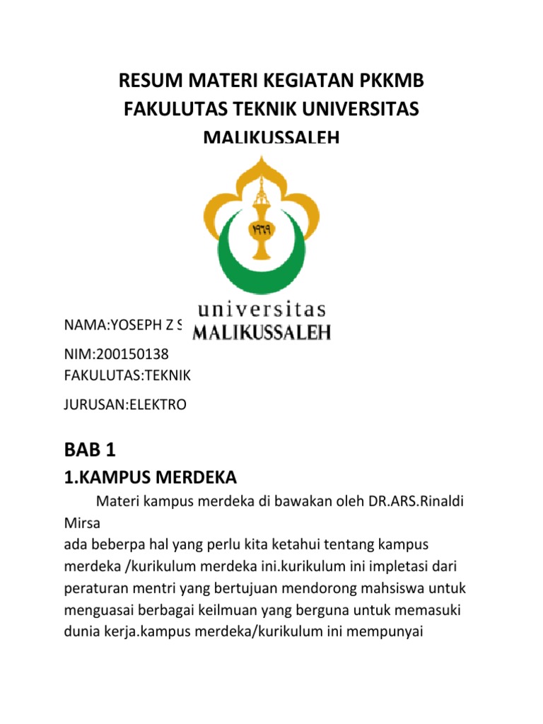 Resume Kampus Merdeka | PDF