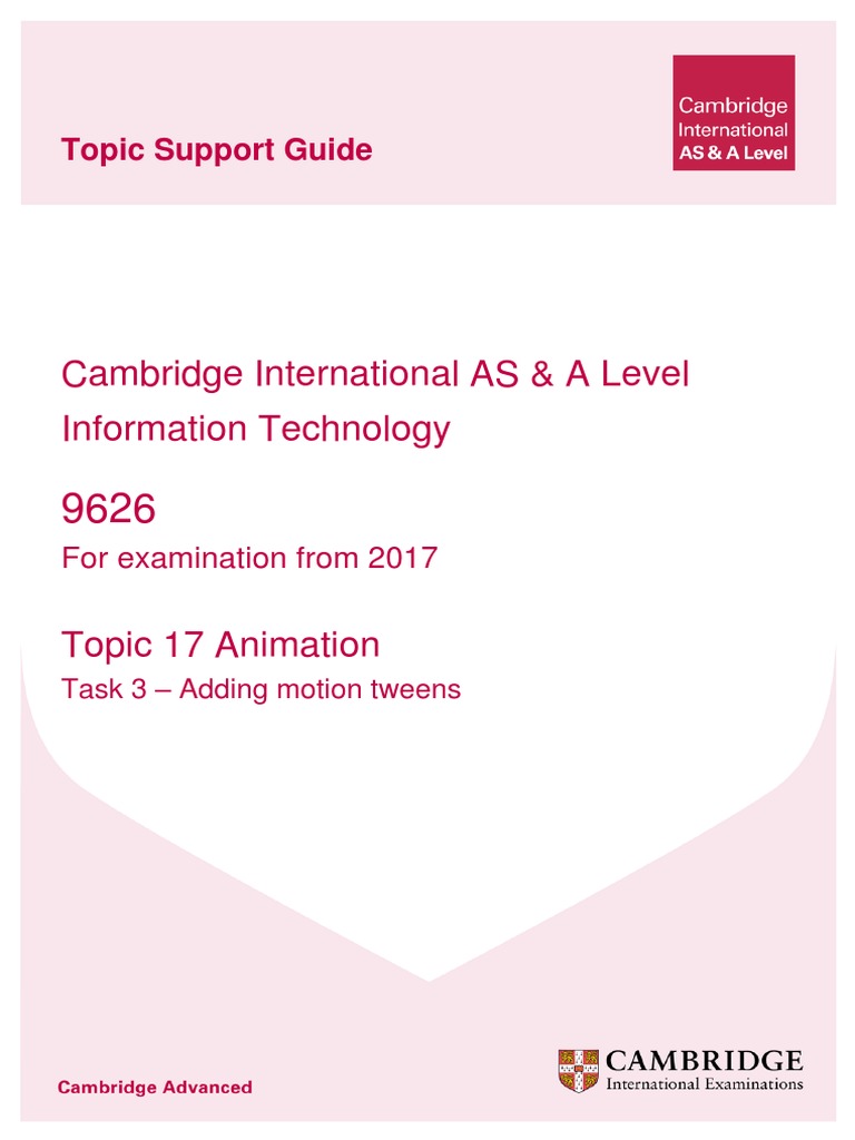 Cambridge International AS & A Level Information Technology: Topic ...