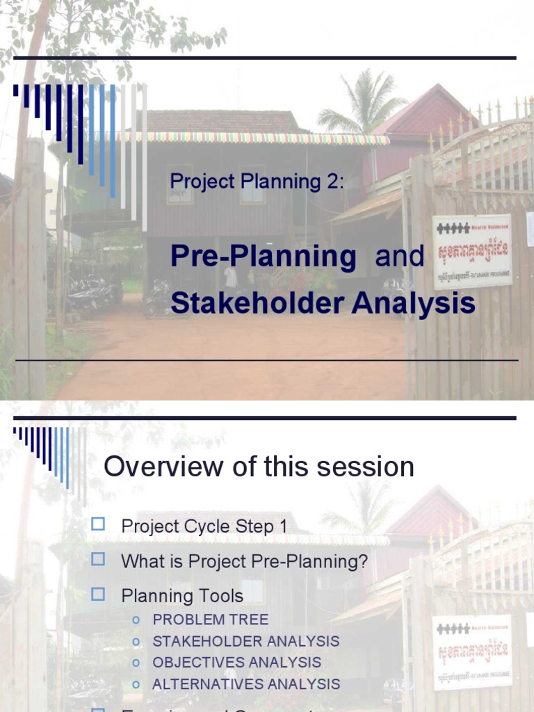 PrePlanning & Stakeholder Analysis | Download Free PDF | Stakeholder (Corporate) | Evaluation