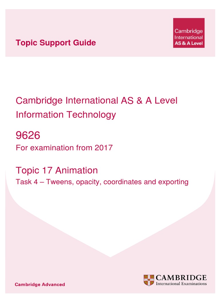 Cambridge International AS & A Level Information Technology: Topic ...