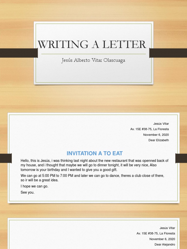 Writing A Letter PDF | PDF