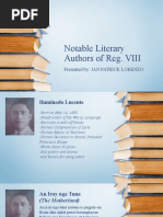 Notable Filipino Authors by Region | PDF | Philippines